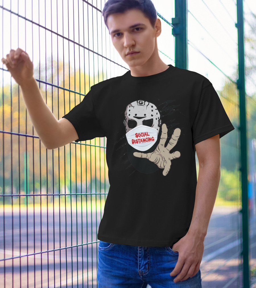 Jason Mask Social Distancing T-Shirt
