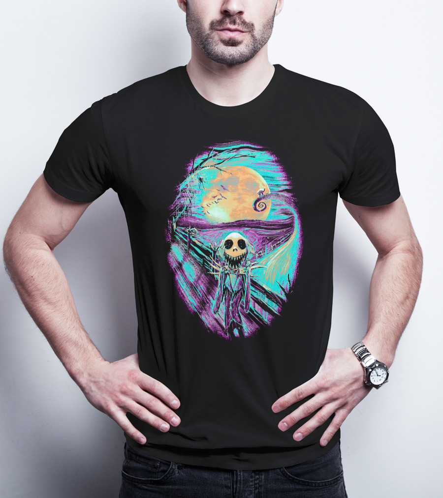 The Scream Before Christmas Nightmare Jack Moon Scene T-Shirt
