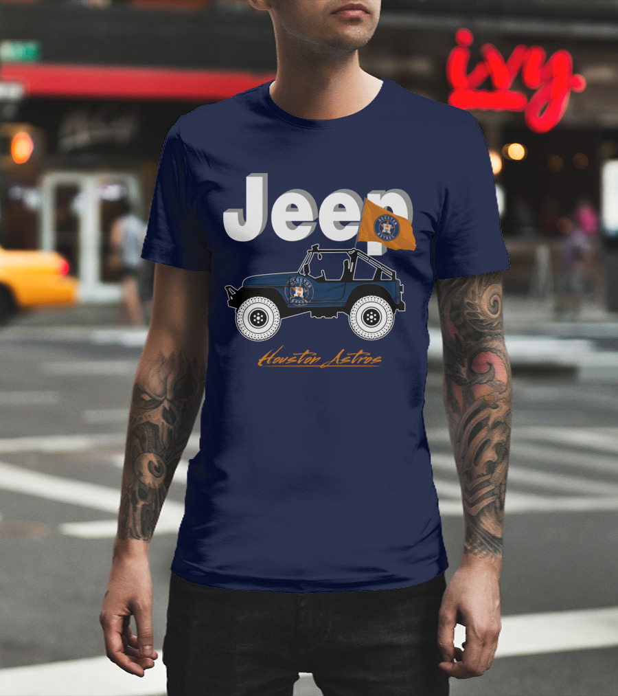 Jeep Houston Astros Flag T-Shirt