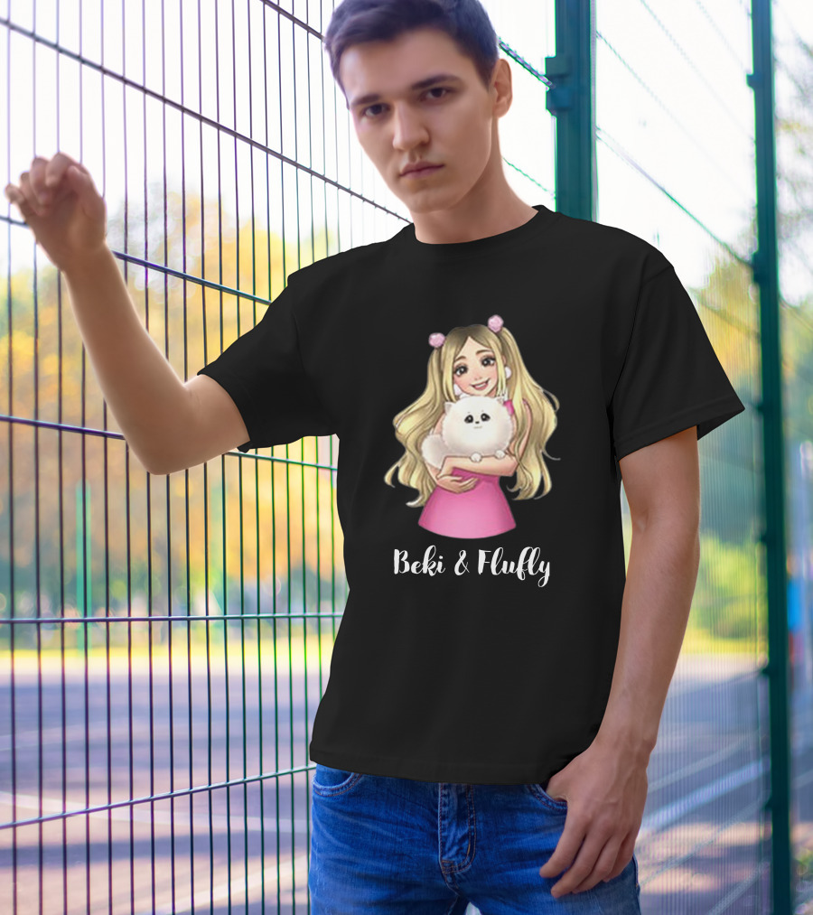 Rebekah Wing Beki And Fluffy Anime Style Pink Dress T-Shirt