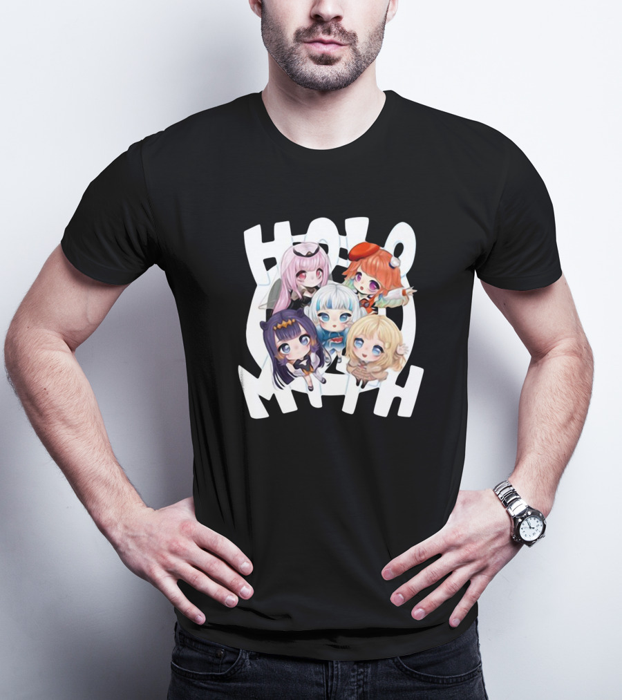 Hololive Myth Holo EN Merch T-Shirt