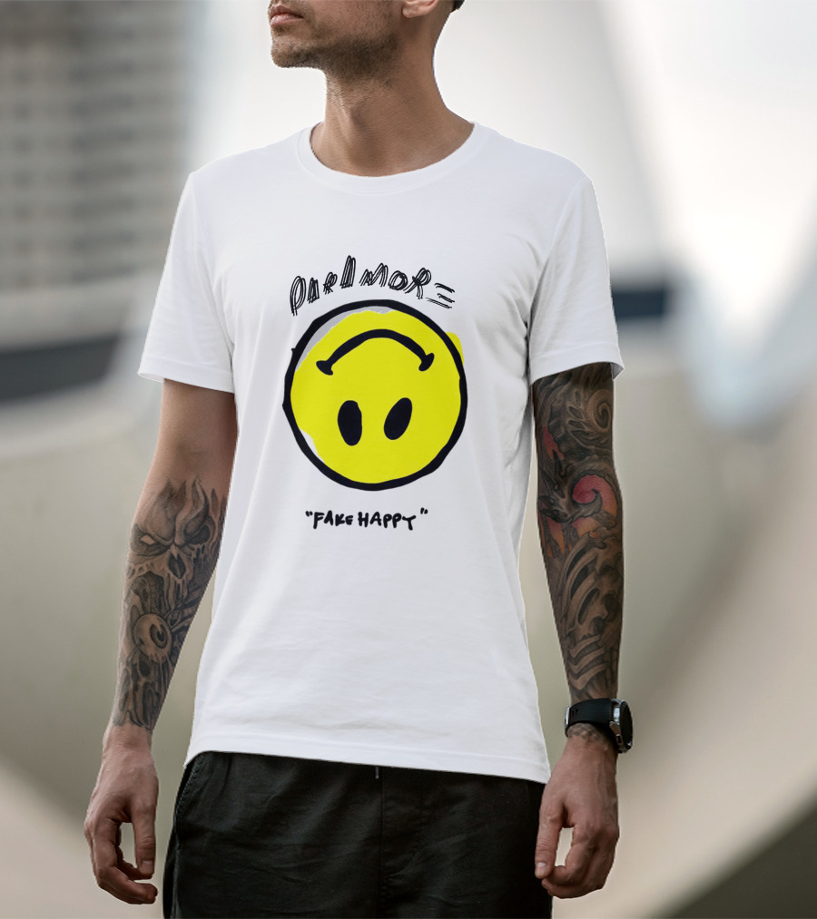 Paramore Fake Happy Smiley T-Shirt