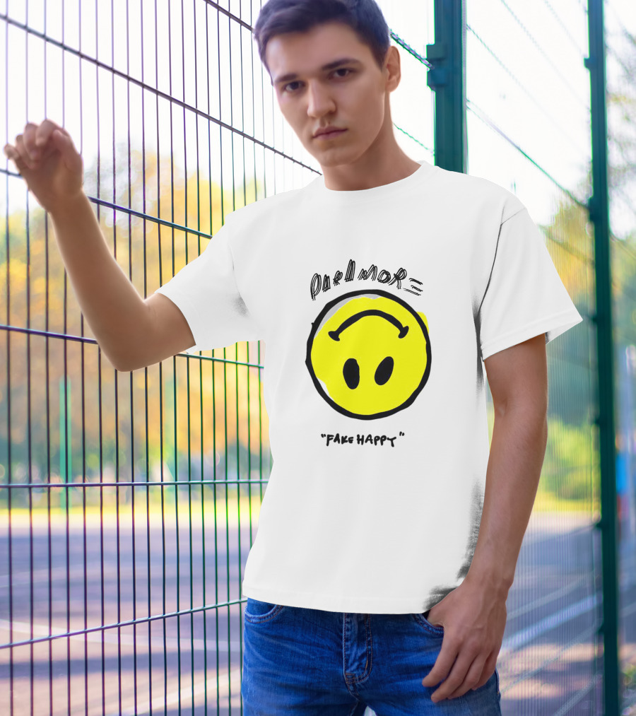 Paramore Fake Happy Smiley T-Shirt