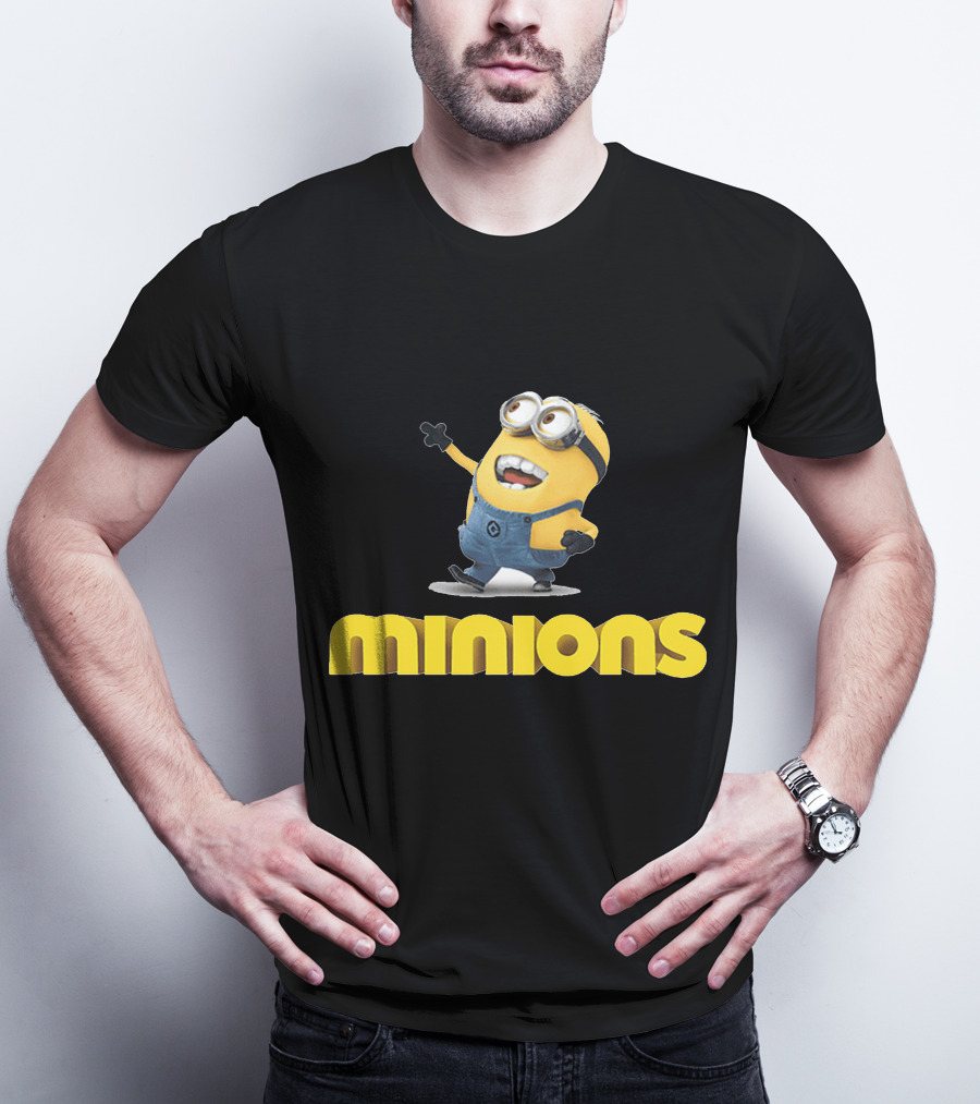 Minions Character With Iconic Yellow Costume And Goggles T-Shirt