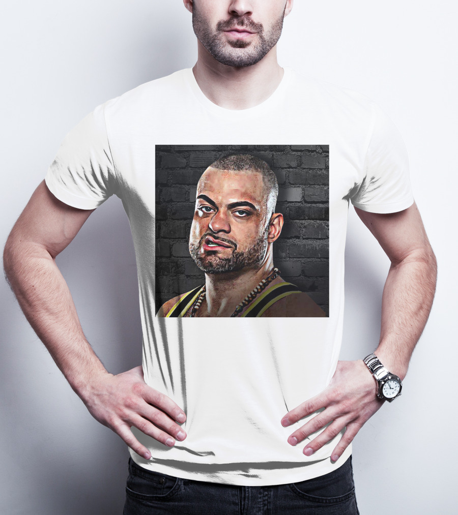 Eddie Kingston Brick Wall Background T-Shirt