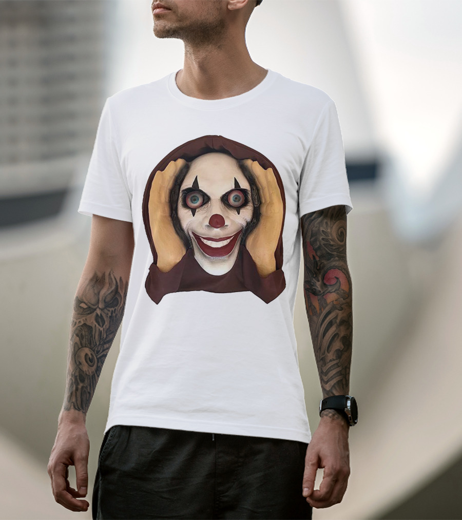 Spooky Clown IT Horror Mask T-Shirt