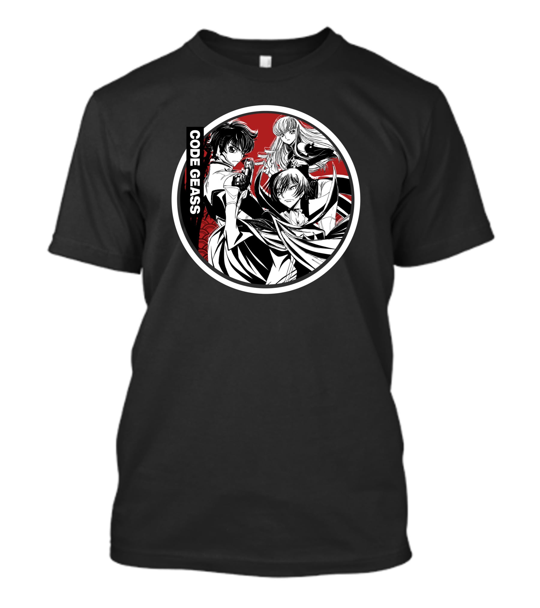 Code Geass Iconic Characters Dynamic Black And Red T-Shirt