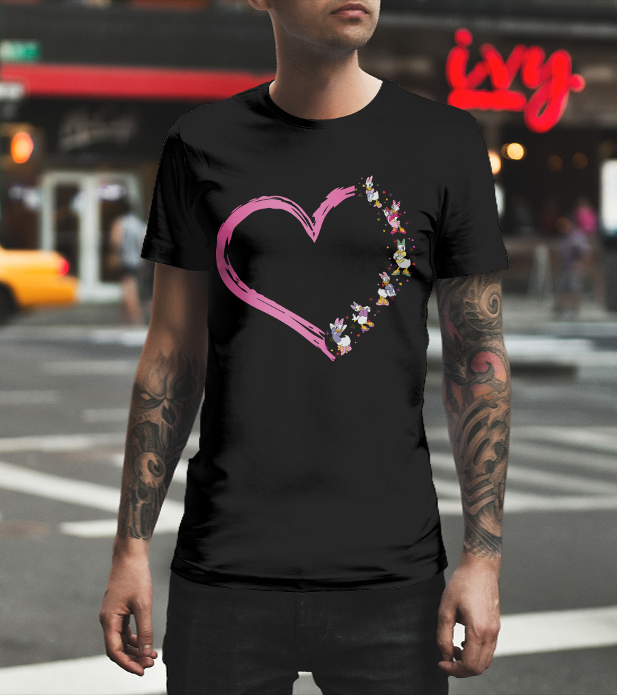 Daisy Duck Pink Heart Dance T-Shirt