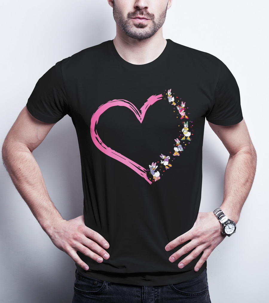 Daisy Duck Pink Heart Dance T-Shirt