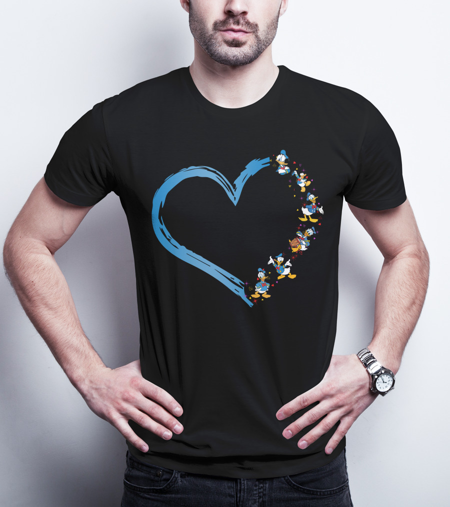 Donald Duck Heart T-Shirt