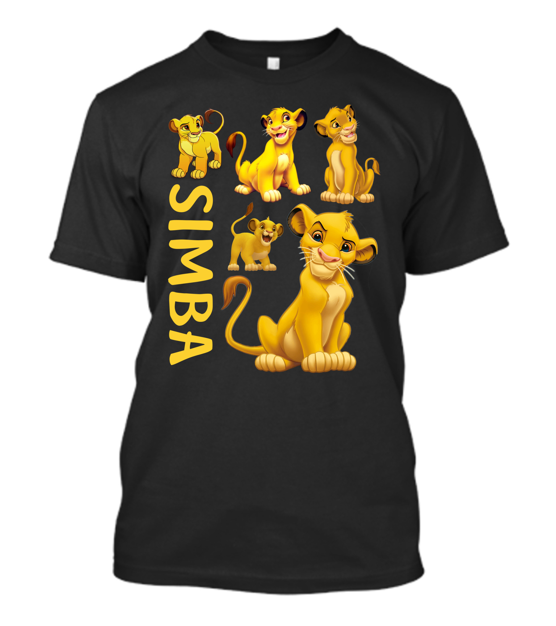 Simba Lion King Cartoon Characters T-Shirt