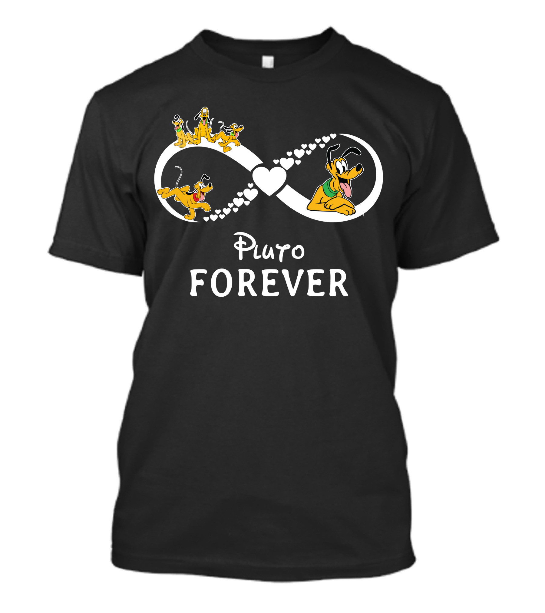 Pluto Forever Infinity Heart T-Shirt