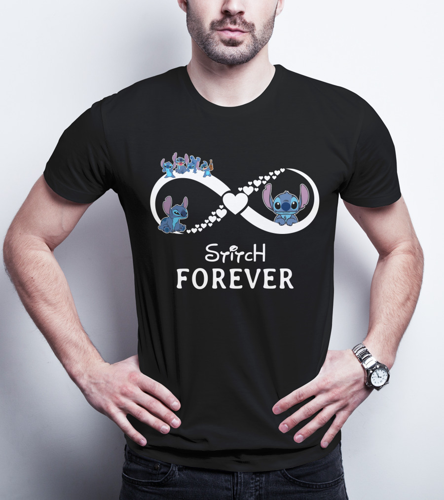 Stitch Forever Infinity Heartful Journey T-Shirt