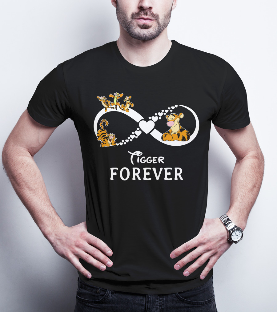 Tigger Forever Infinity Heart And Tigger T-Shirt