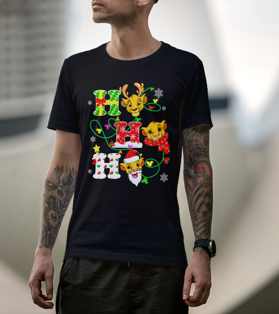 Ho Ho Ho Simba Christmas Holiday Magic T-Shirt