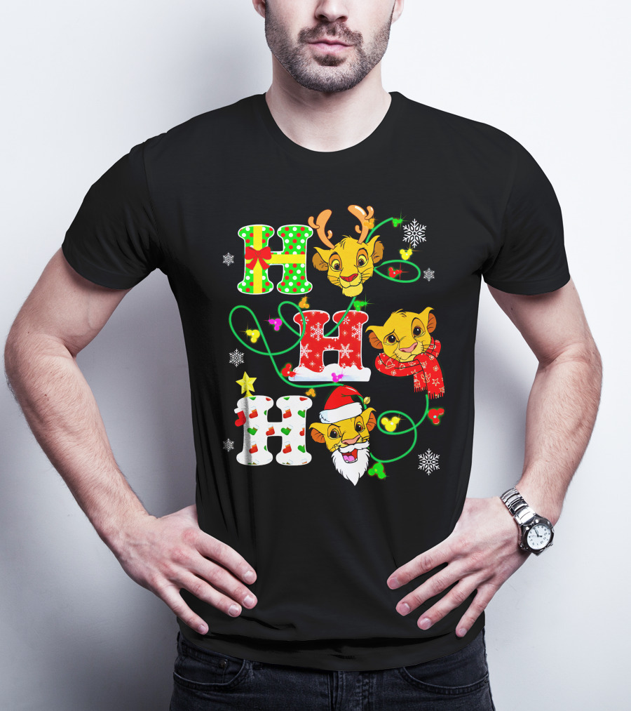 Ho Ho Ho Simba Christmas Holiday Magic T-Shirt