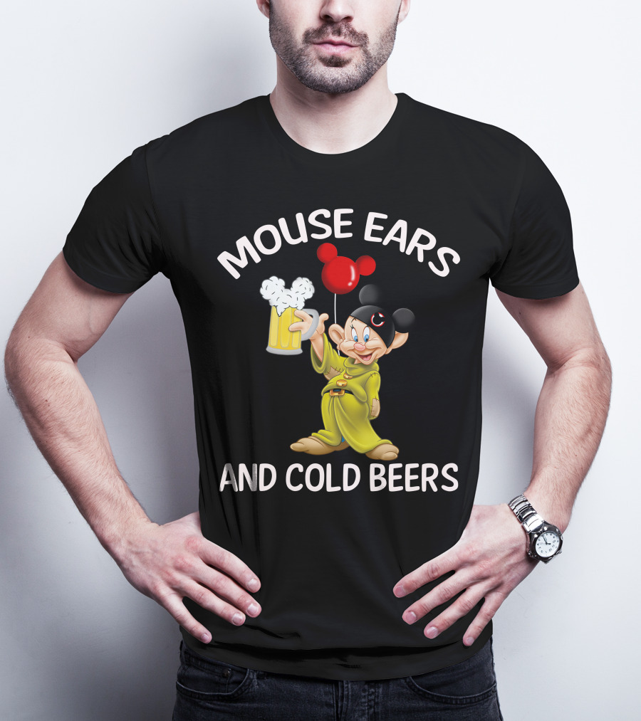 Mouse Ears And Cold Beers Dopey Mug Balloon T-Shirt