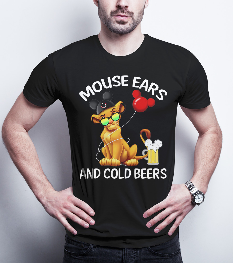 Mouse Ears And Cold Beers Simba Balloon T-Shirt
