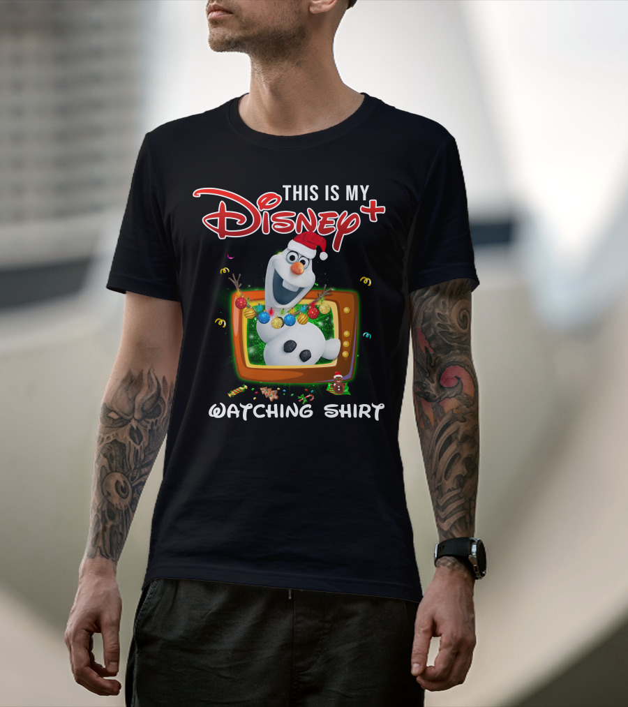 This Is My Disney Plus Olaf Watching T-Shirt