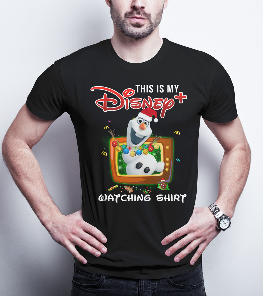 This Is My Disney Plus Olaf Watching T-Shirt