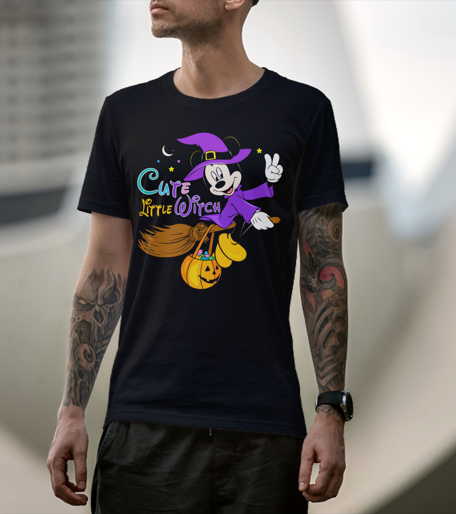 Cute Little Witch Halloween T-Shirt