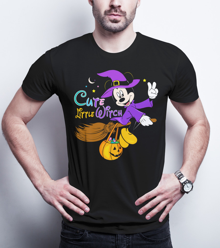 Cute Little Witch Halloween T-Shirt