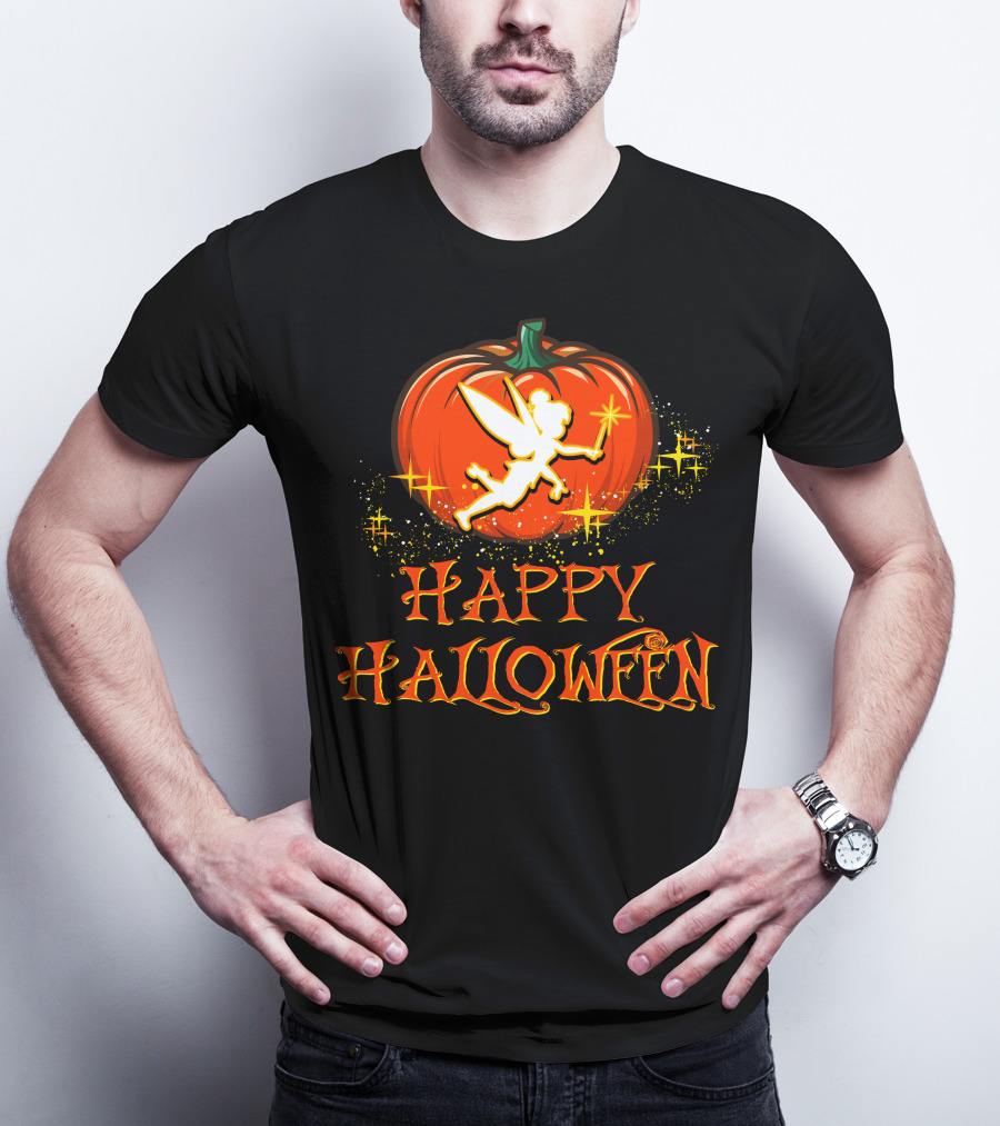 Happy Halloween Pumpkin Fairy Wand Sparkles T-Shirt