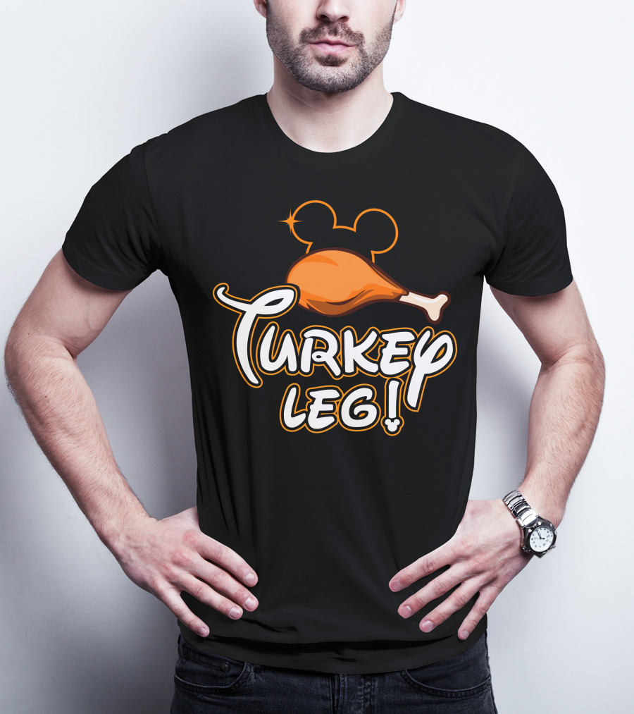 Turkey Leg Thanksgiving 29 Mickey Mouse Ears T-Shirt
