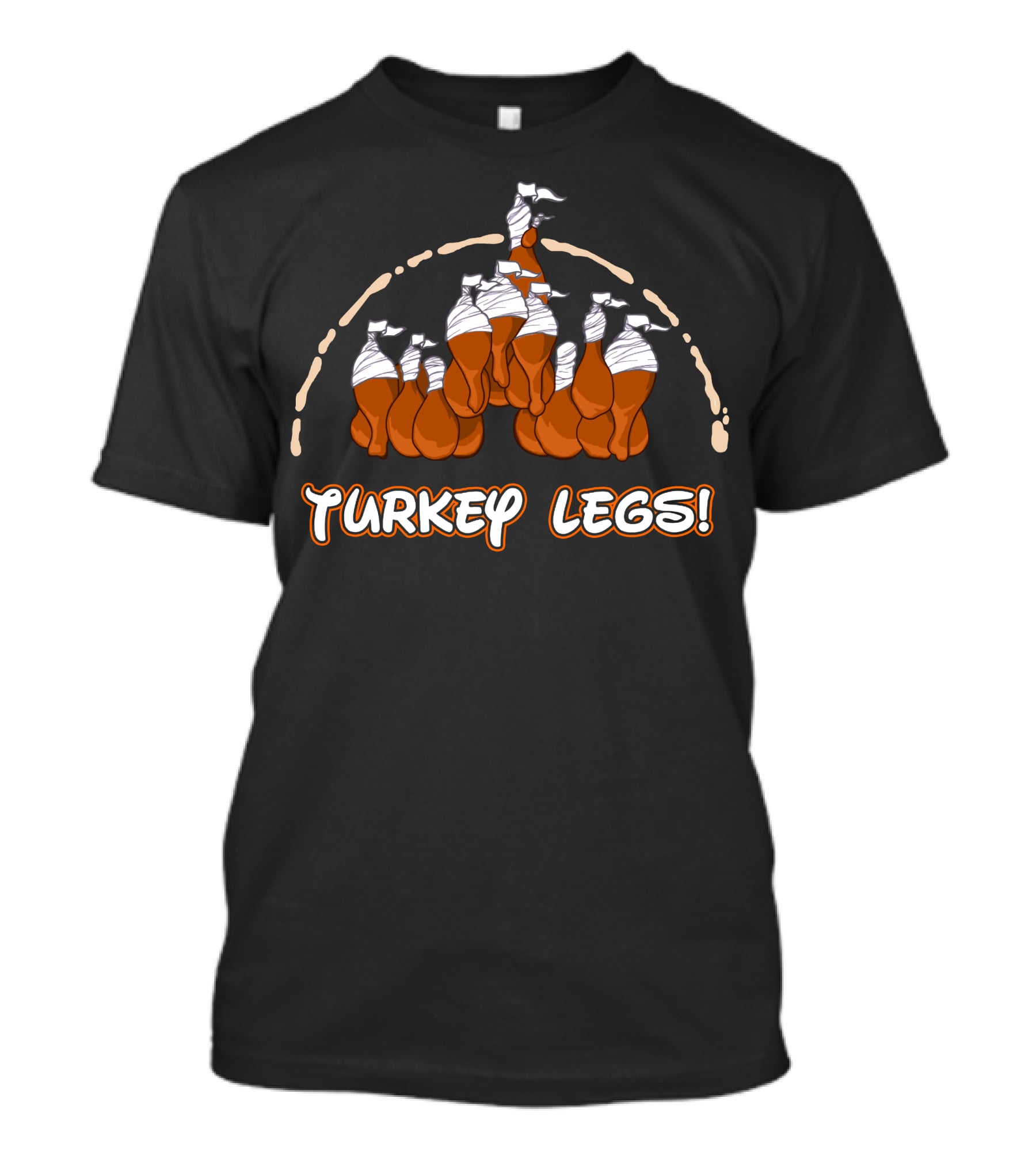 Thanksgiving 30 Turkey Legs Castle T-Shirt