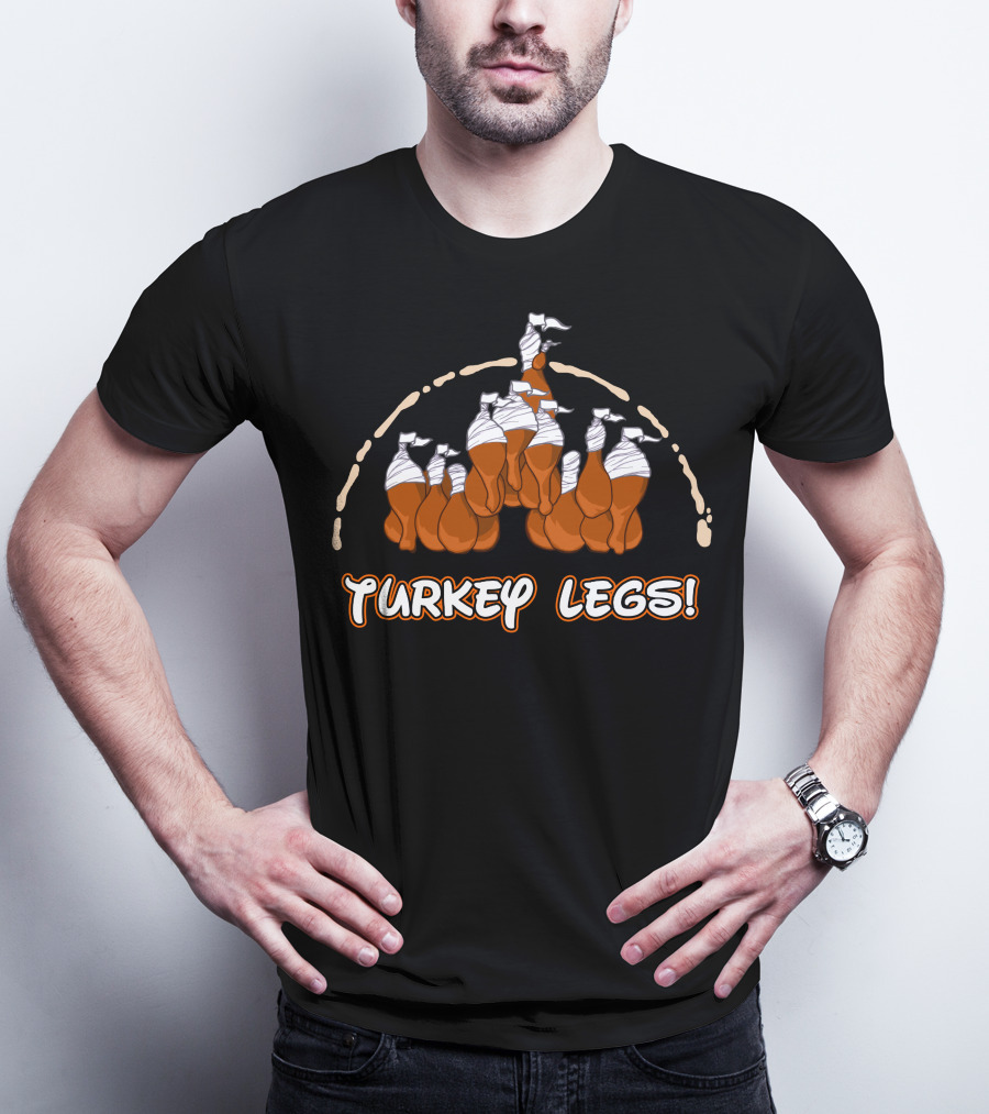 Thanksgiving 30 Turkey Legs Castle T-Shirt