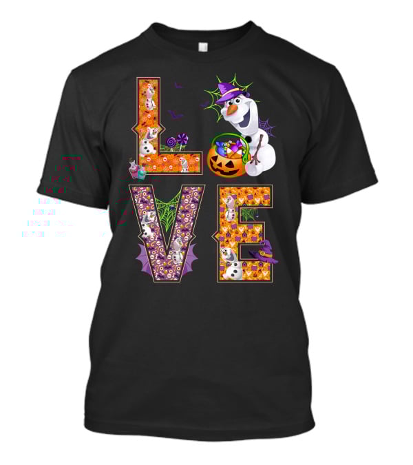 Love Olaf Halloween Magic Pumpkin Candy Fun T-Shirt