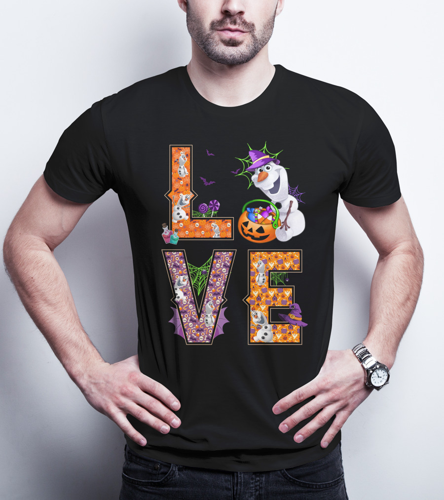 Love Olaf Halloween Magic Pumpkin Candy Fun T-Shirt