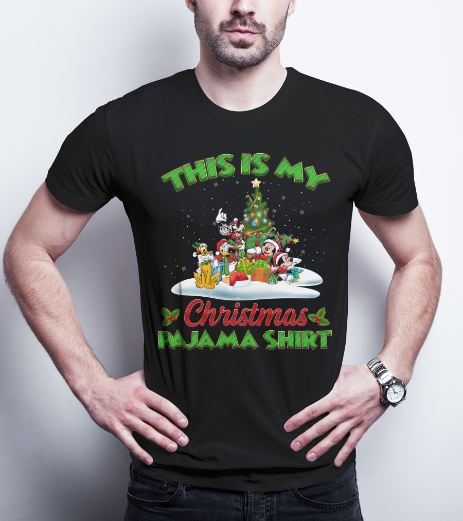 This Is My Christmas Pajama Shirt Mickey And Friend Christmas T-Shirt