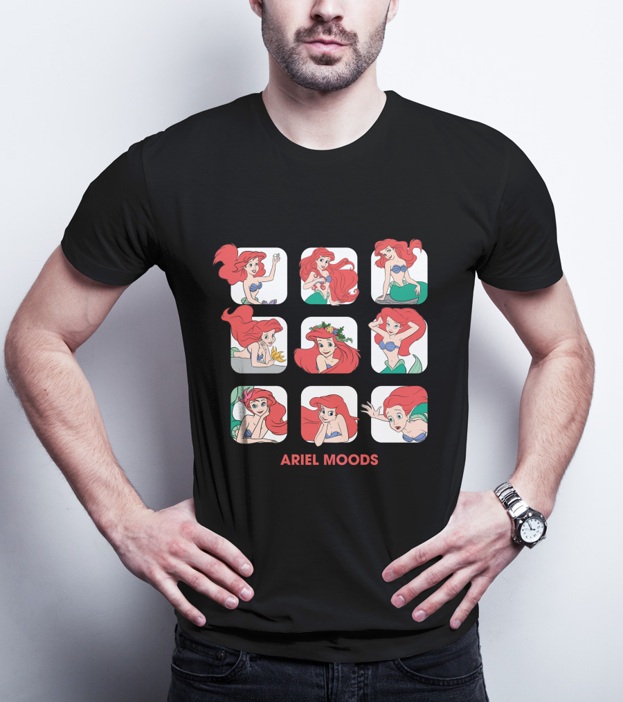 Ariel Moods Disney The Little Mermaid Expressions T-Shirt