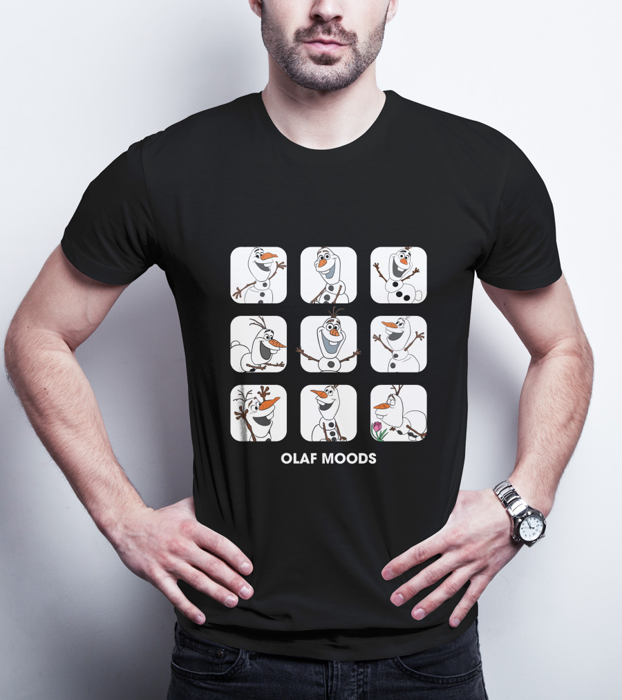 Olaf Moods Disney Frozen Character Faces Collection T-Shirt