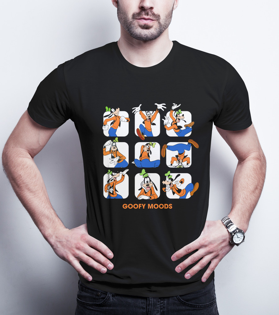 Goofy Moods Disney Character Expressions T-Shirt