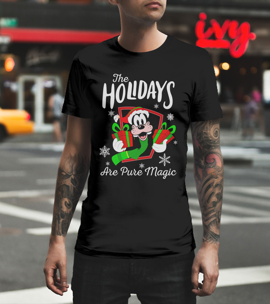 The Holidays Are Pure Magic Goofy Christmas T-Shirt