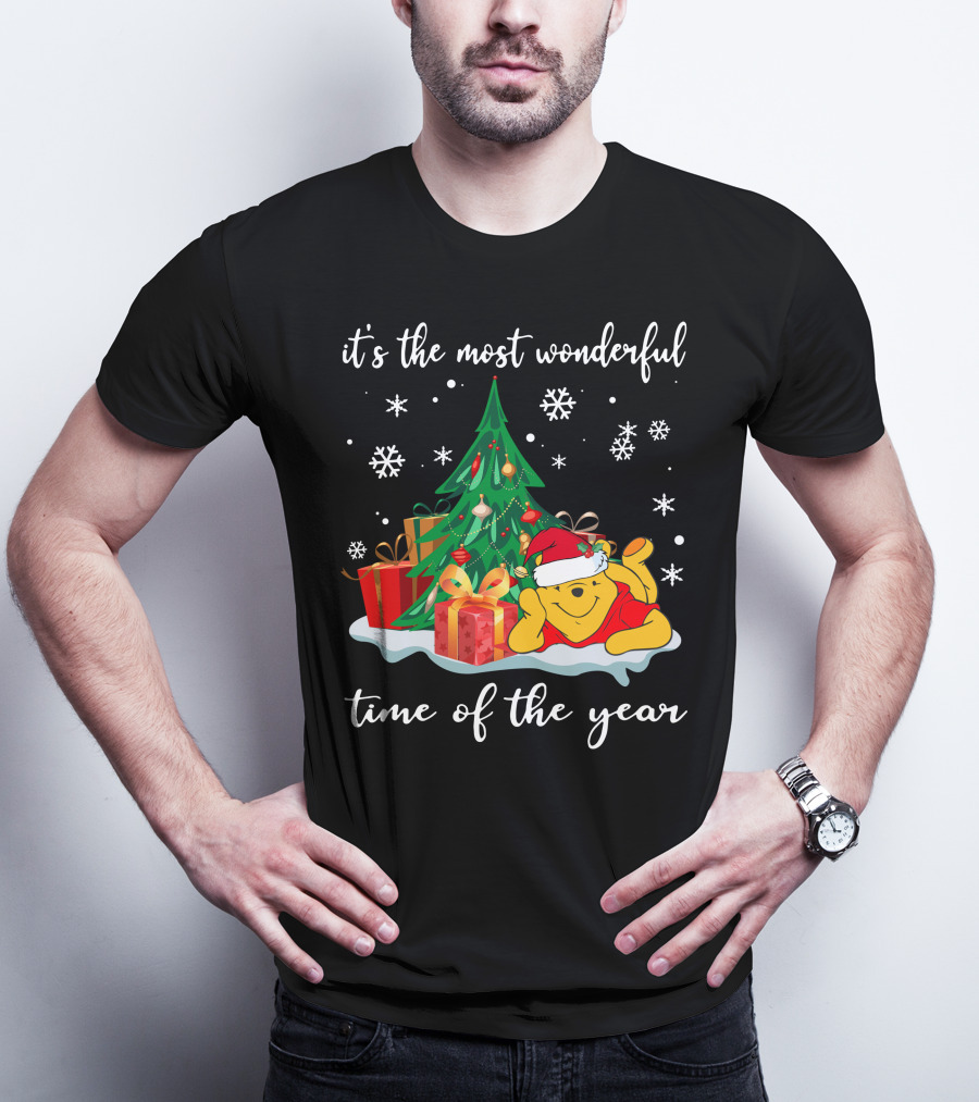 It's The Most Wonderful Time Of The Year Christmas Pooh T-Shirt
