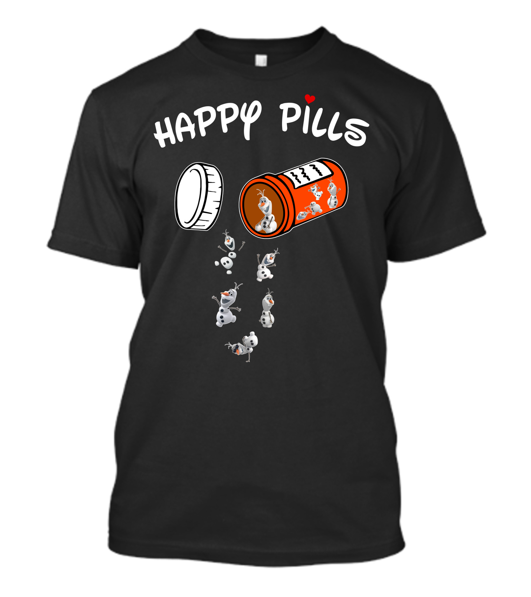 Happy Pills Olaf Capsule Spill T-Shirt