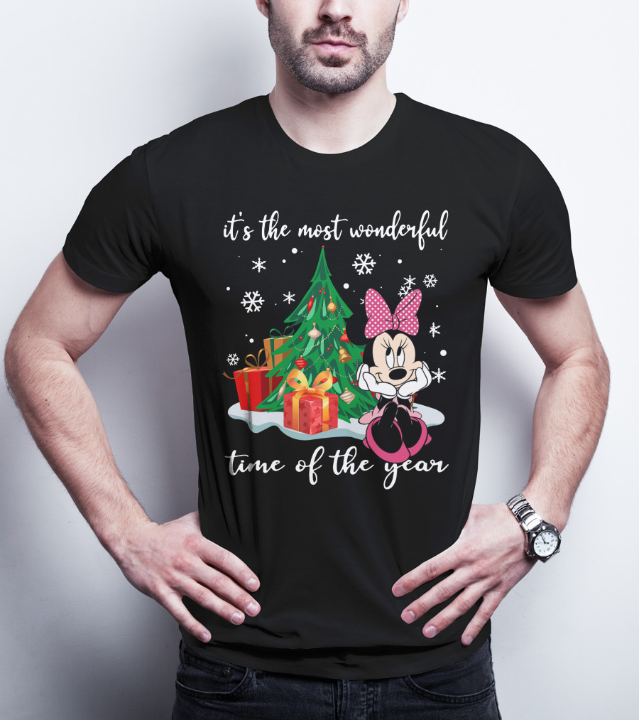 It's The Most Wonderful Time Of The Year Minnie Christmas Tree T-Shirt