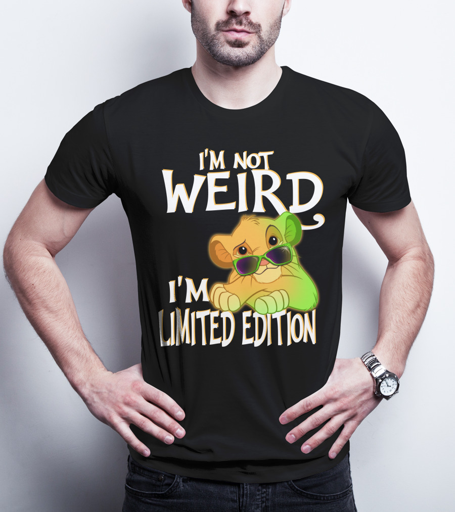 I'm Not Weird I'm Simba With Sunglasses T-Shirt
