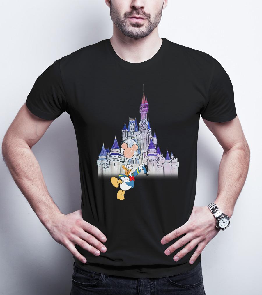 Donald Castle Mickey Balloon T-Shirt
