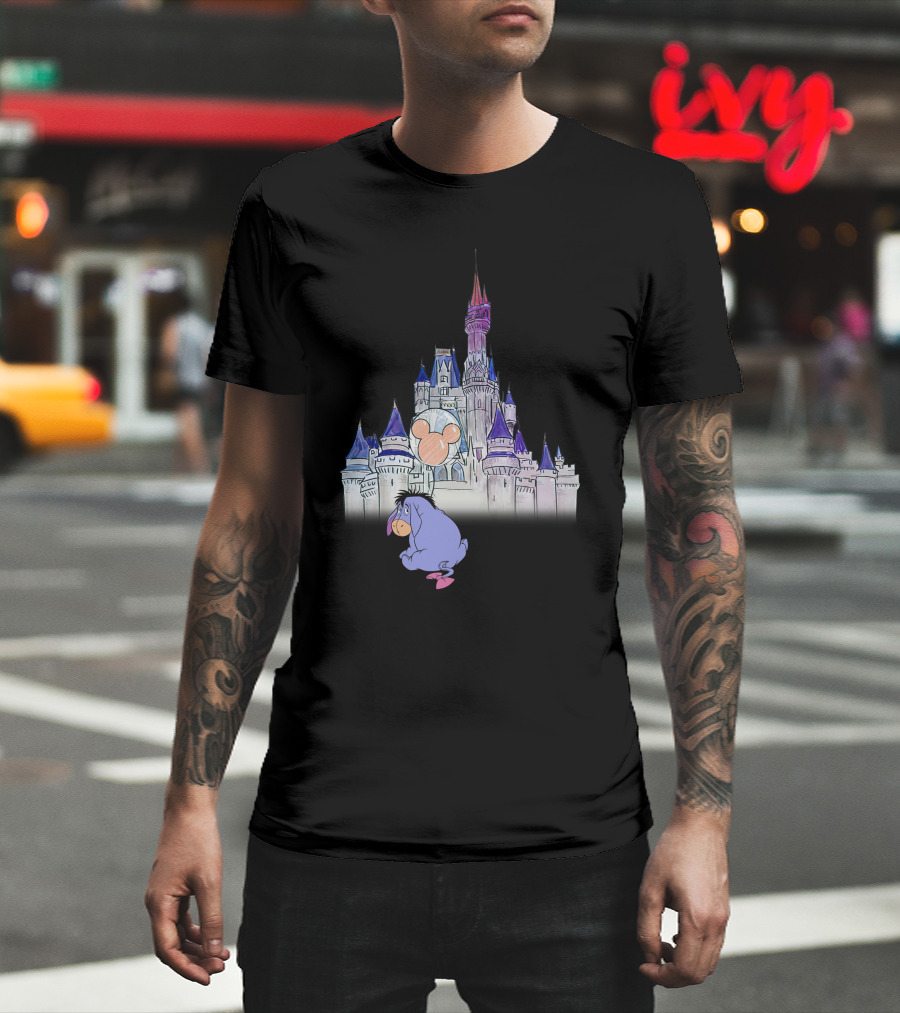 Eeyore Disney Castle Mickey Balloon T-Shirt