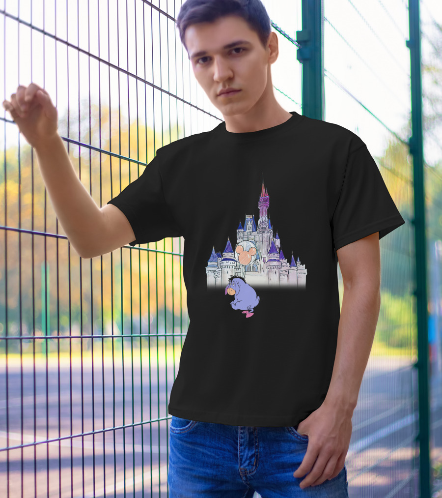 Eeyore Disney Castle Mickey Balloon T-Shirt