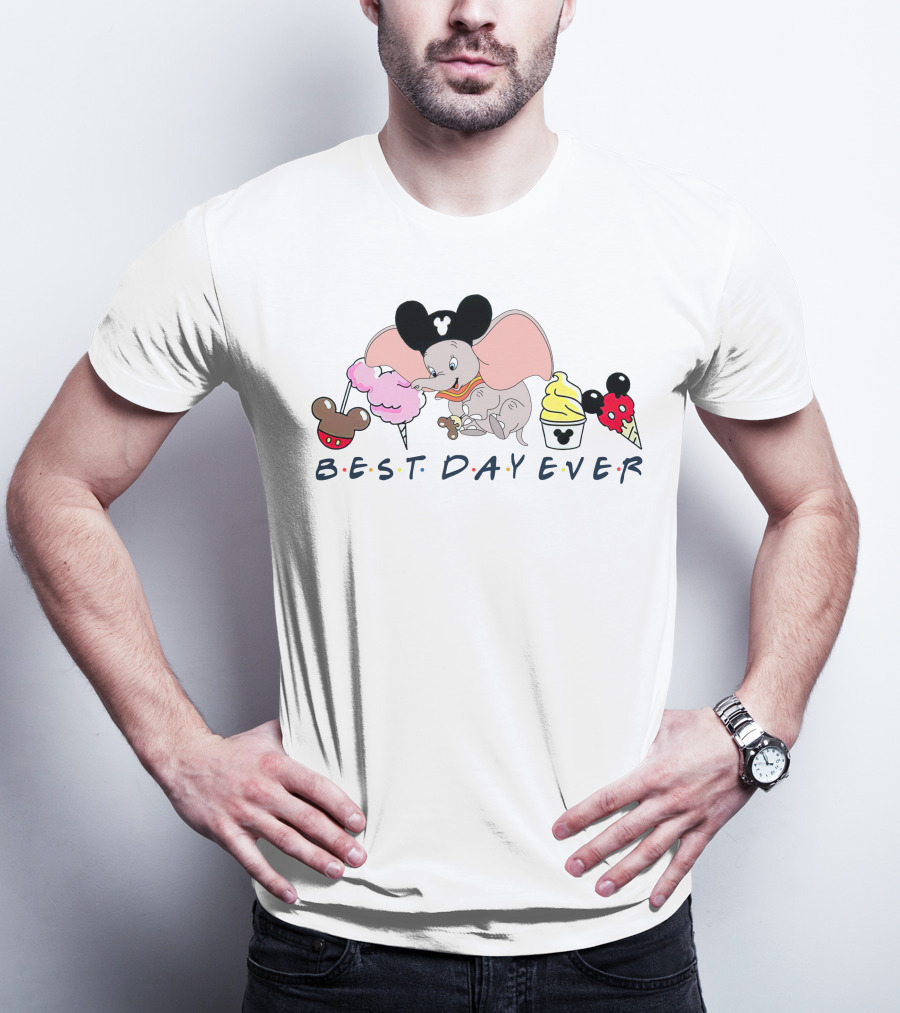 Best Day Ever Dumbo Mickey Ears Disney Sweets T-Shirt