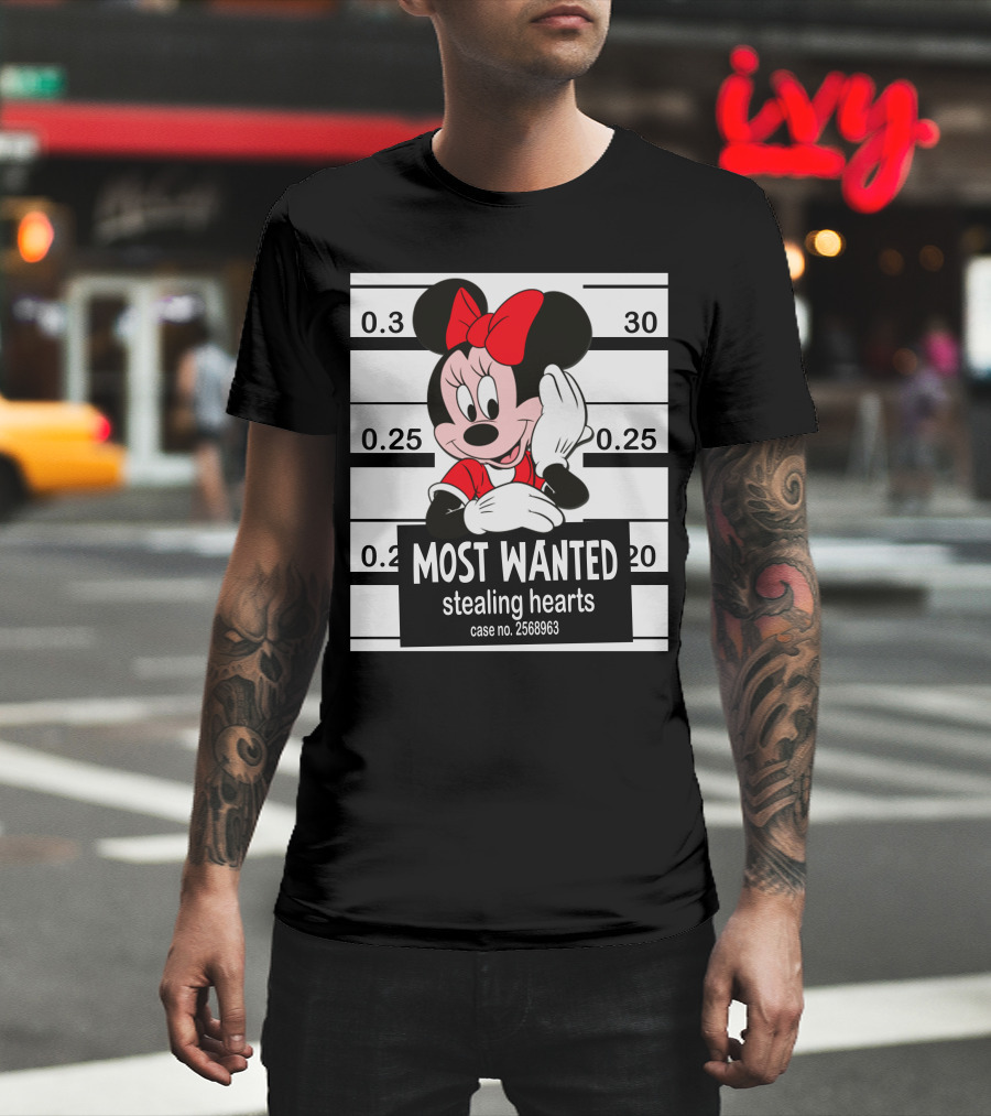Minnie Most Wanted Stealing Hearts Case No. 2568963 T-Shirt