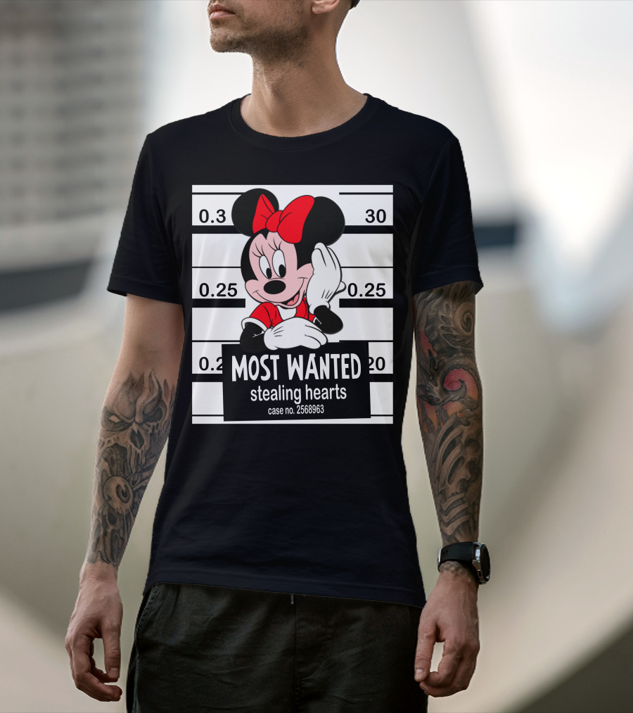 Minnie Most Wanted Stealing Hearts Case No. 2568963 T-Shirt