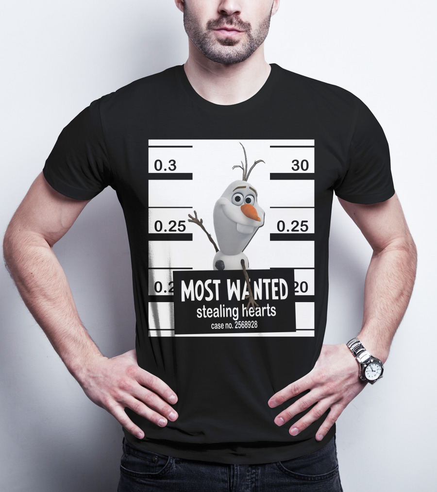 Most Wanted Stealing Hearts Olaf Case No. 2568928 T-Shirt