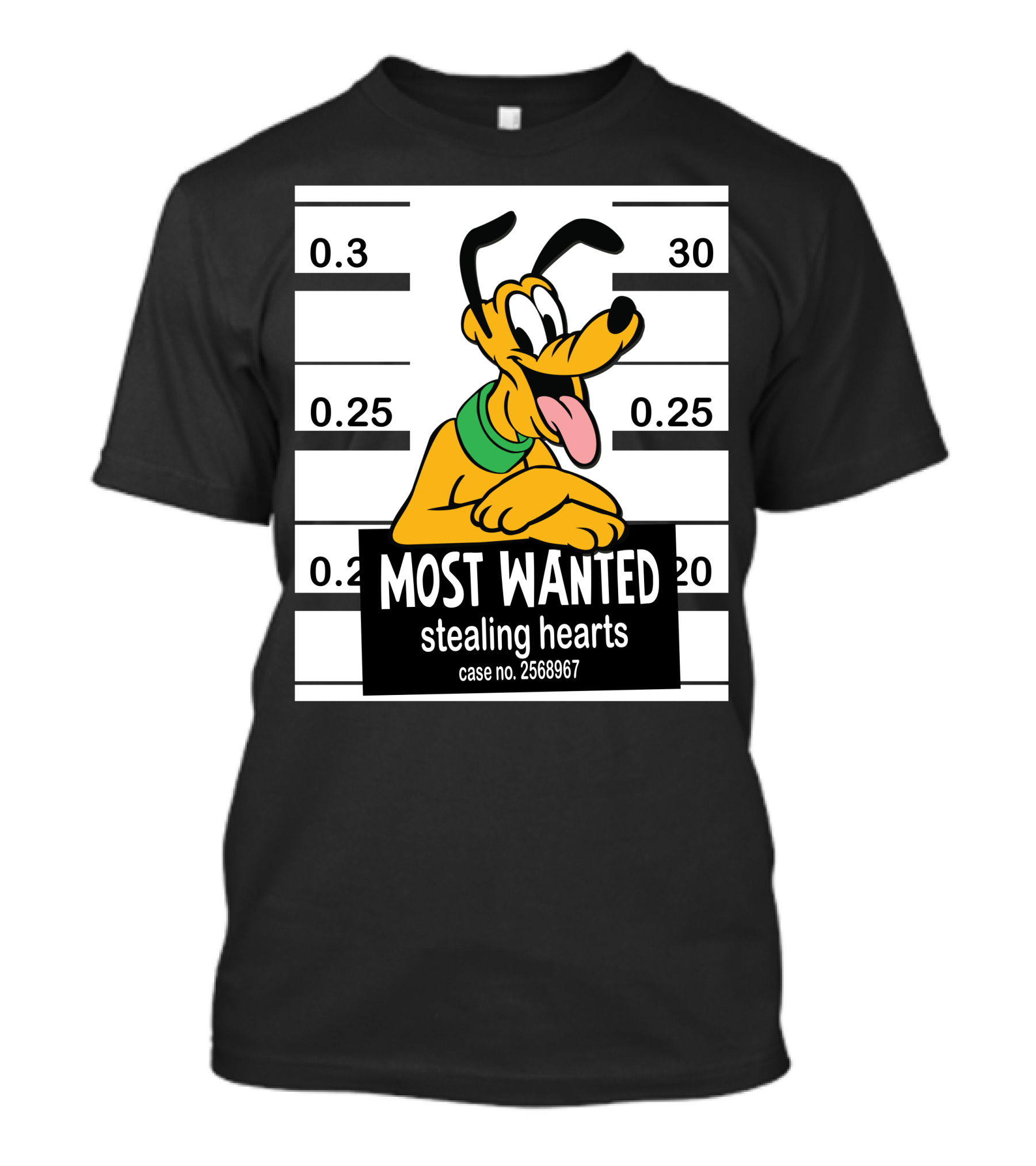 Most Wanted Pluto Stealing Hearts Case No. 2568967 T-Shirt