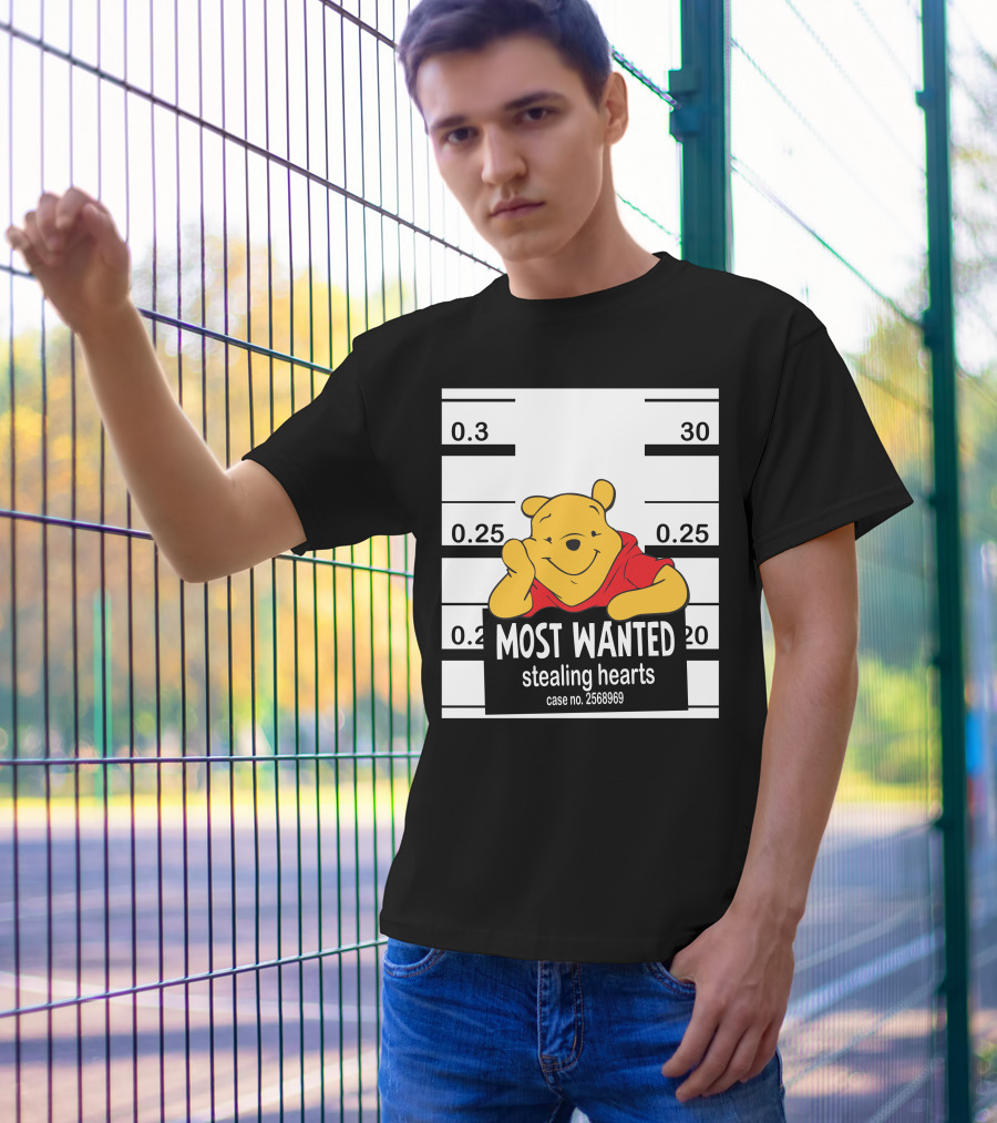 Most Wanted Stealing Hearts Pooh Case No. 2568969 T-Shirt